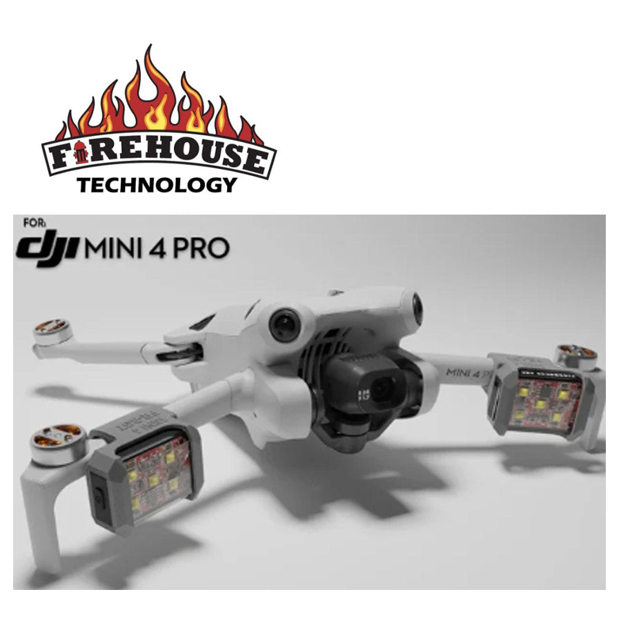 Firehouse DJI Mini 4 Arm Mounted Strobe Light Kit w/set of 2 strobes ...