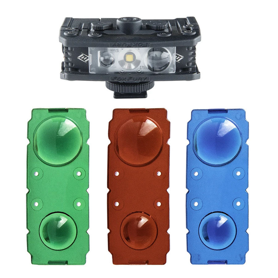 Rugo Lens Set: Red, Blue & Green for FoxFury Lights – Influential Drones